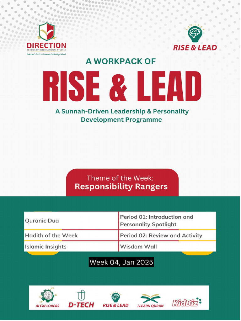 Rise and Lead Work Pack Week 4 Jan 25 | PDF | Umar | Teachers