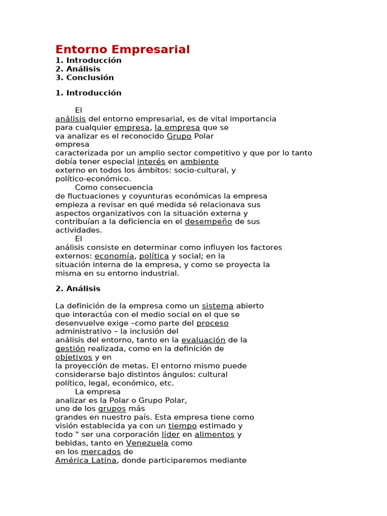 Entorno Empresarial | PDF | Business | Calidad (comercial)
