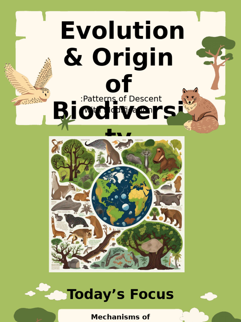Evolution and Origin of Biodiversity | PDF | Evolution | Genetics