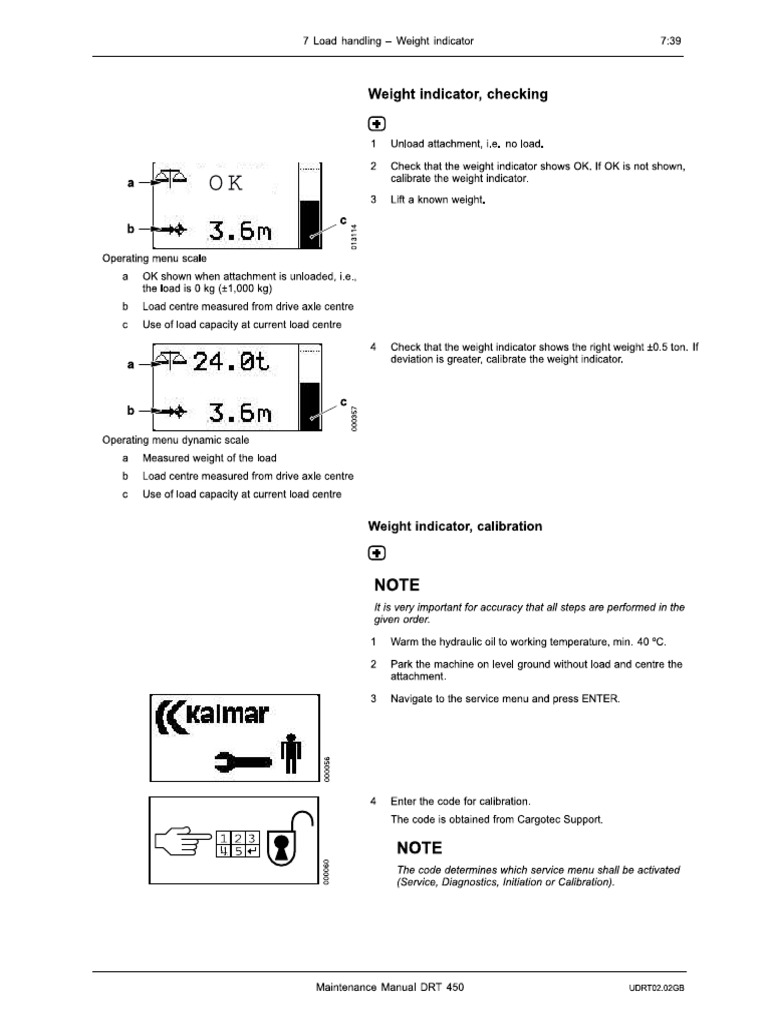 Weight indicator calibration procedure | PDF