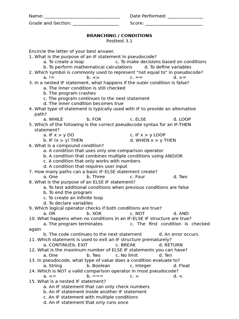 COMPROG-POSTTEST-2025 | PDF | Control Flow | Computer Program COMPROG-POSTTEST-2025 | PDF | Control Flow | Computer Program