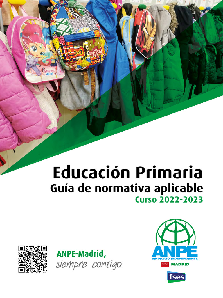 Guía Normativa Educación Primaria 2022-2023 | PDF | Educación primaria ...