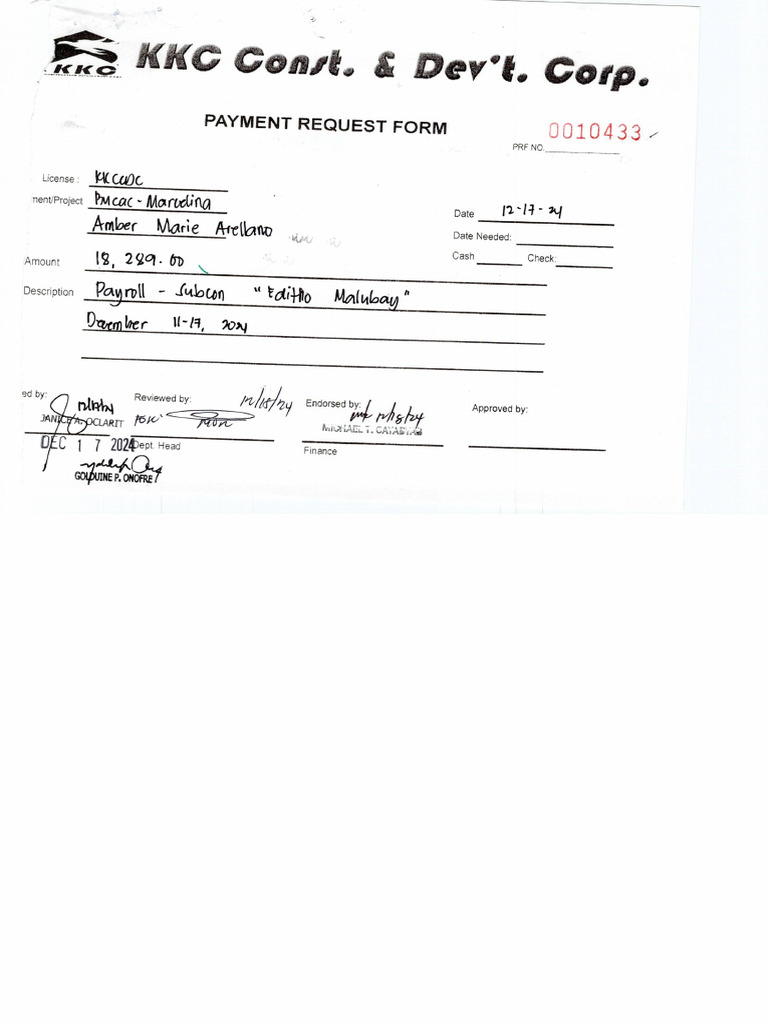 Subcon - Malubay | PDF