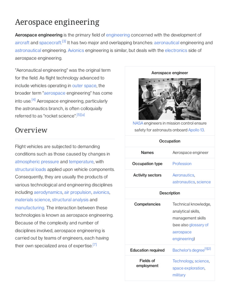 Aerospace engineering | PDF | Aerospace Engineering | Aerospace