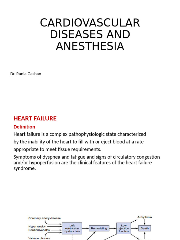 Heart Failure: Anesthesia Management Guide | PDF | Heart Failure | Heart