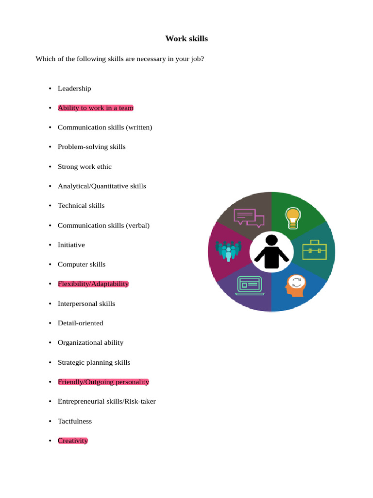 Works_skills | PDF