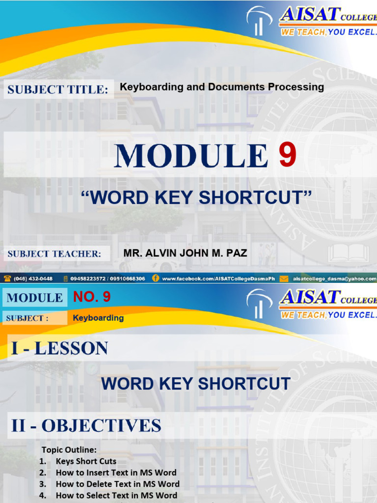 MODULE 9 KDP | PDF | Microsoft Word | Cursor (User Interface) MODULE 9 KDP | PDF | Microsoft Word | Cursor (User Interface)