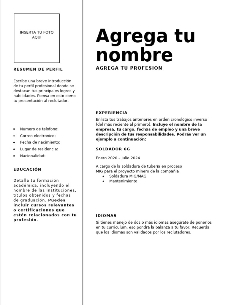 Modelo-de-CV-final-1.docx | PDF
