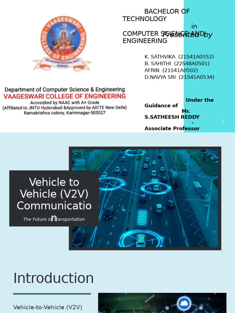 V2V PPT | PDF | Traffic Collision | Traffic