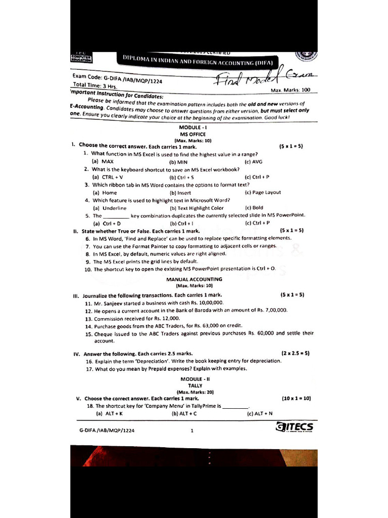 Final Model Exm 3 | PDF