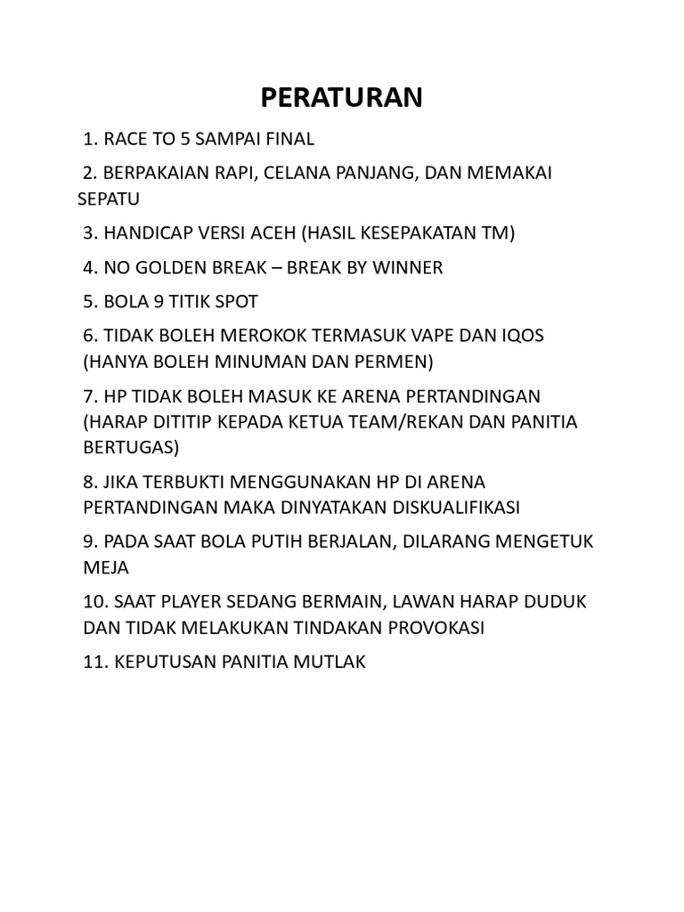 Print Peraturan | PDF