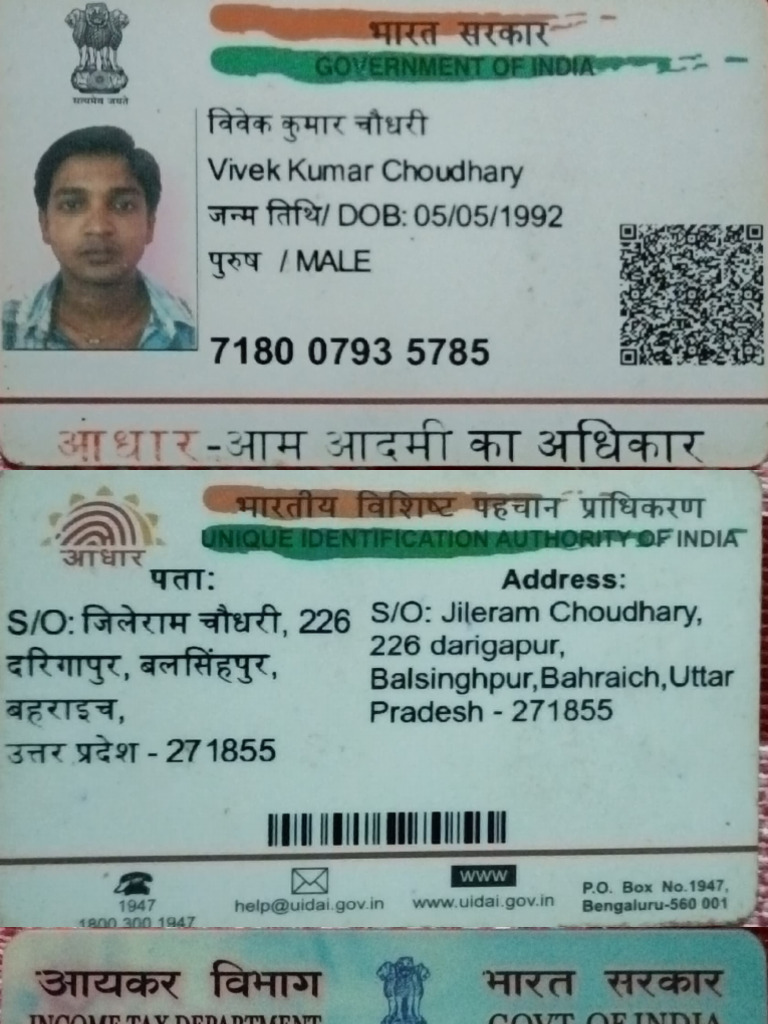 Pan Aadhar Vivek | PDF