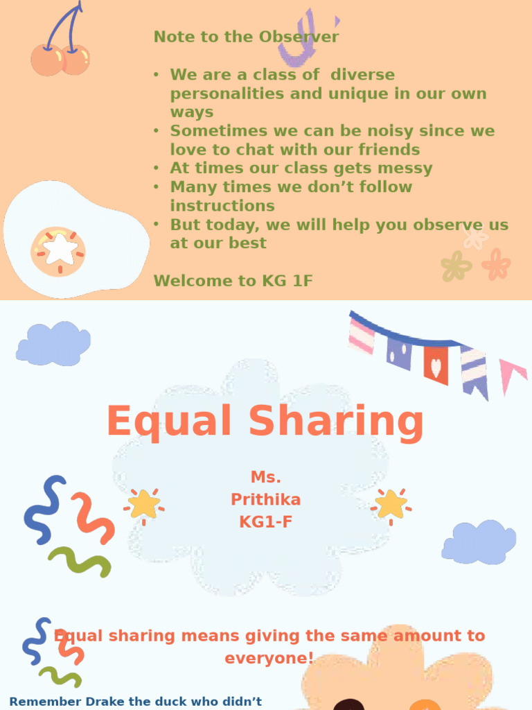 Understanding Equal Sharing in Class | PDF