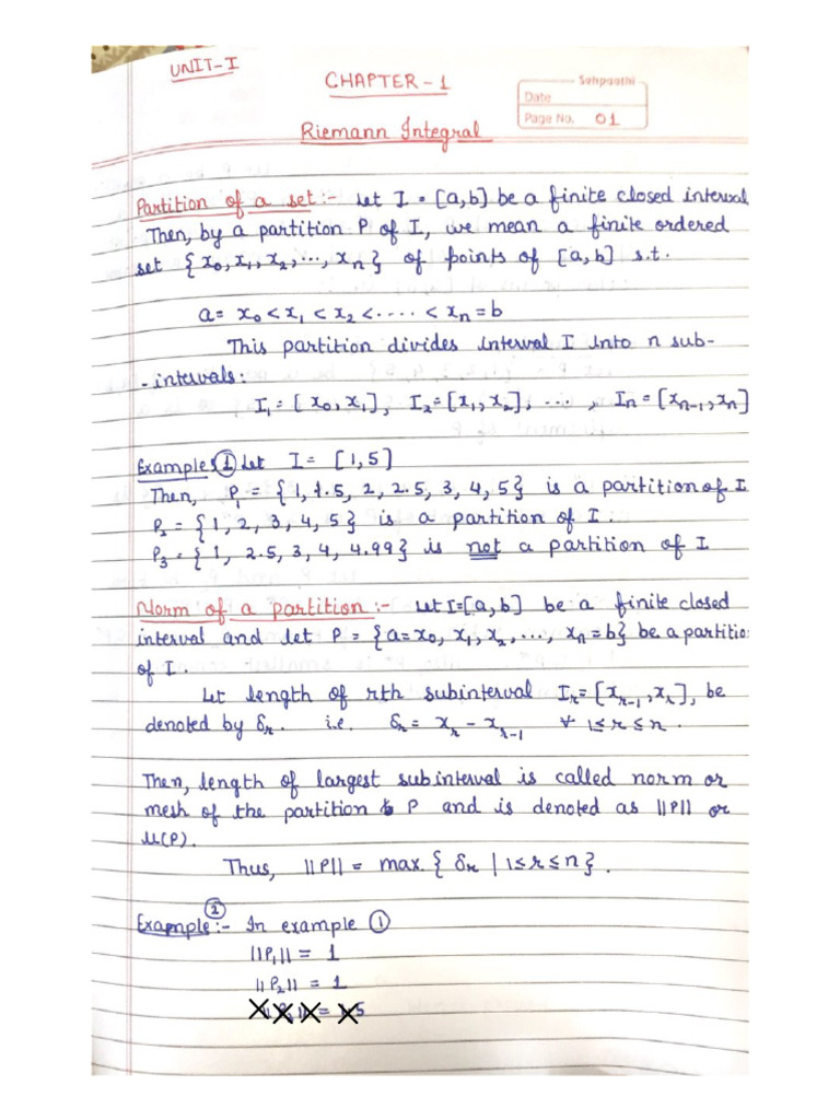 Riemann Integration L1 | PDF