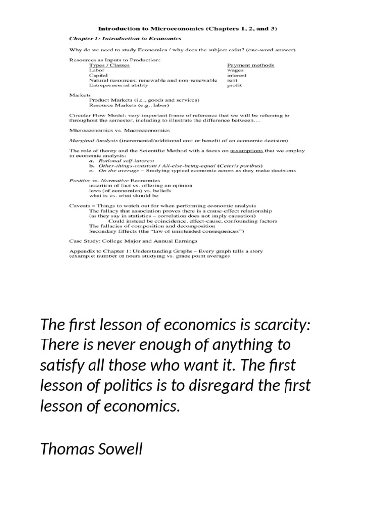 Introduction To Microeconomics | PDF | Microeconomics | Economics