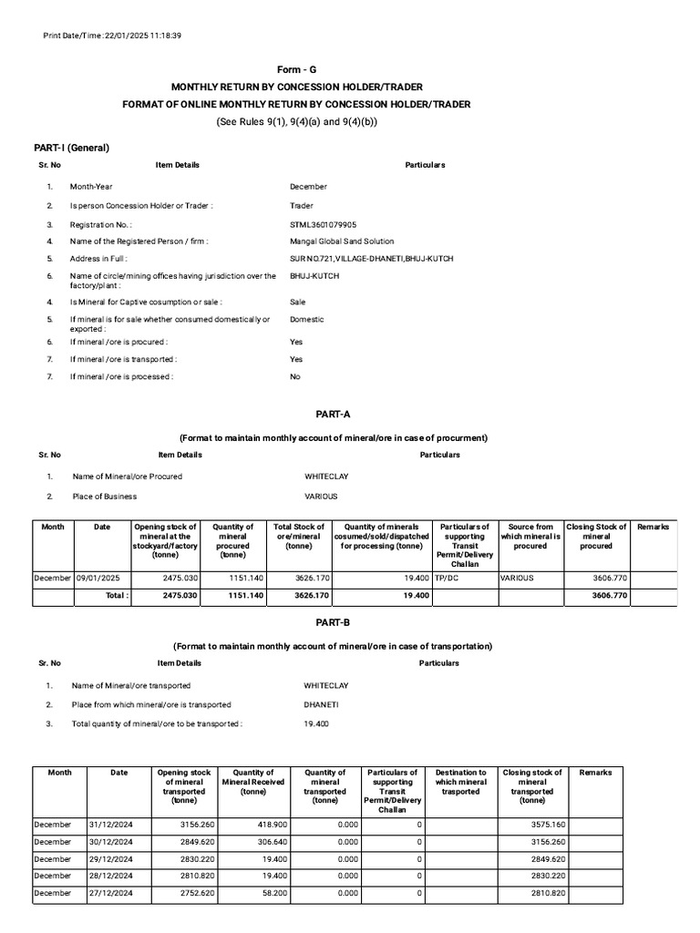 G Form Global | PDF | Ore | Heavy Industry