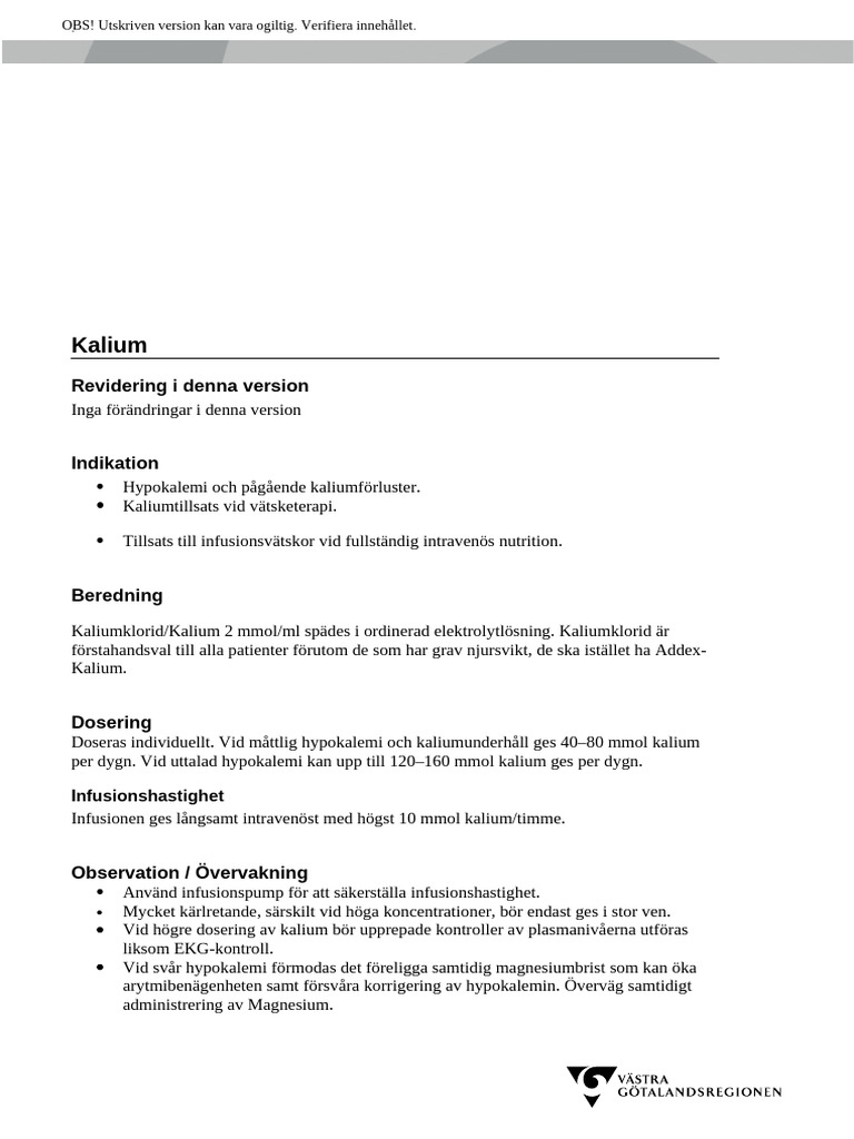Kalium | PDF