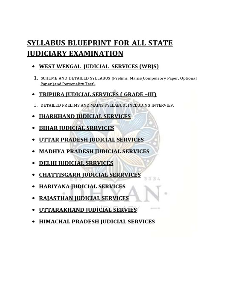 State Judiciary Exam Syllabus Overview | PDF | Crimes | Crime & Violence