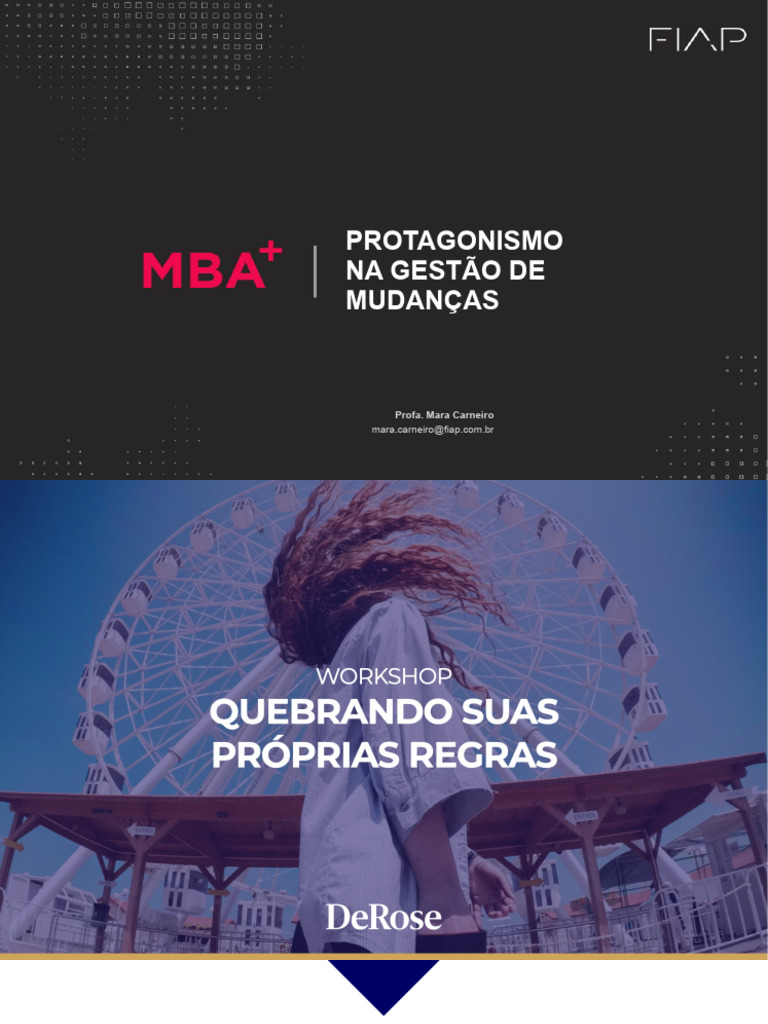 202409 - Aula 2 Protagonismo na Gestao de Mudancas FIAP | PDF