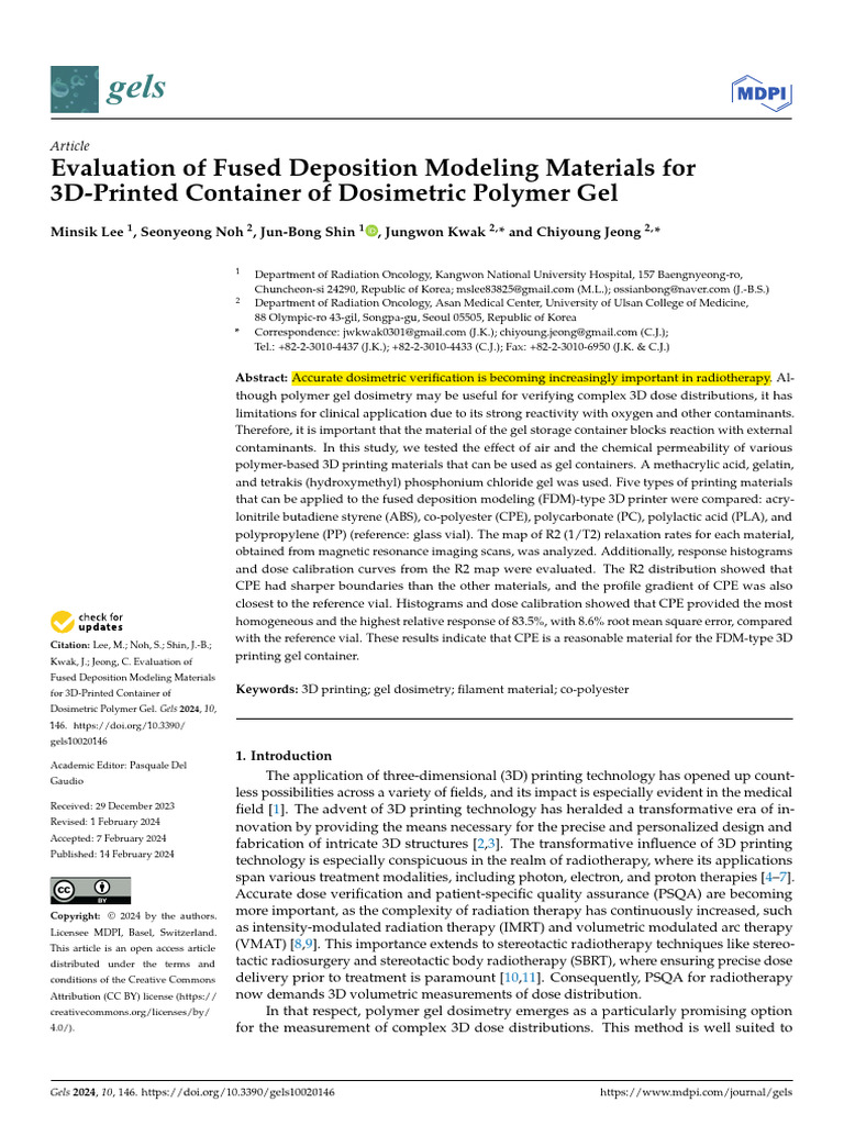 Valuation of Fused Deposition Modeling Materials For 3D-Printed ...