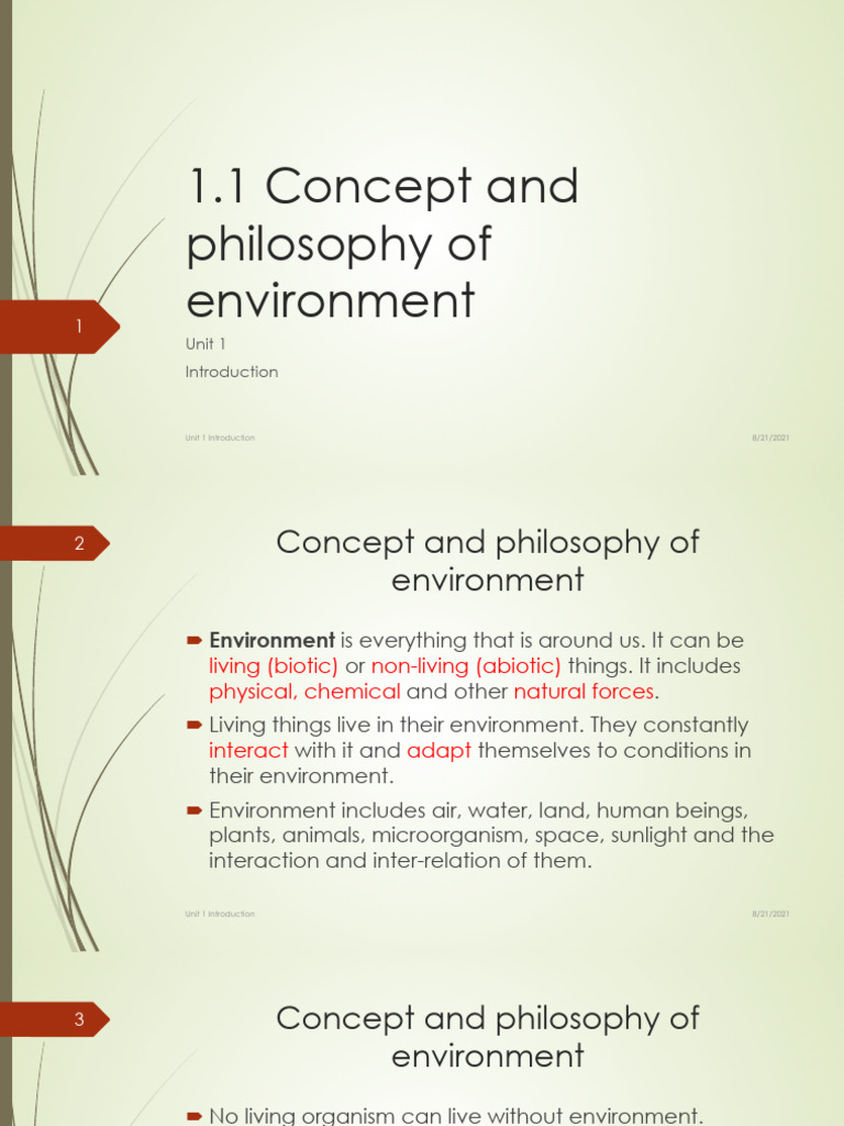 Philosophy of Environmentalism Explained | PDF | Earth | Natural ...