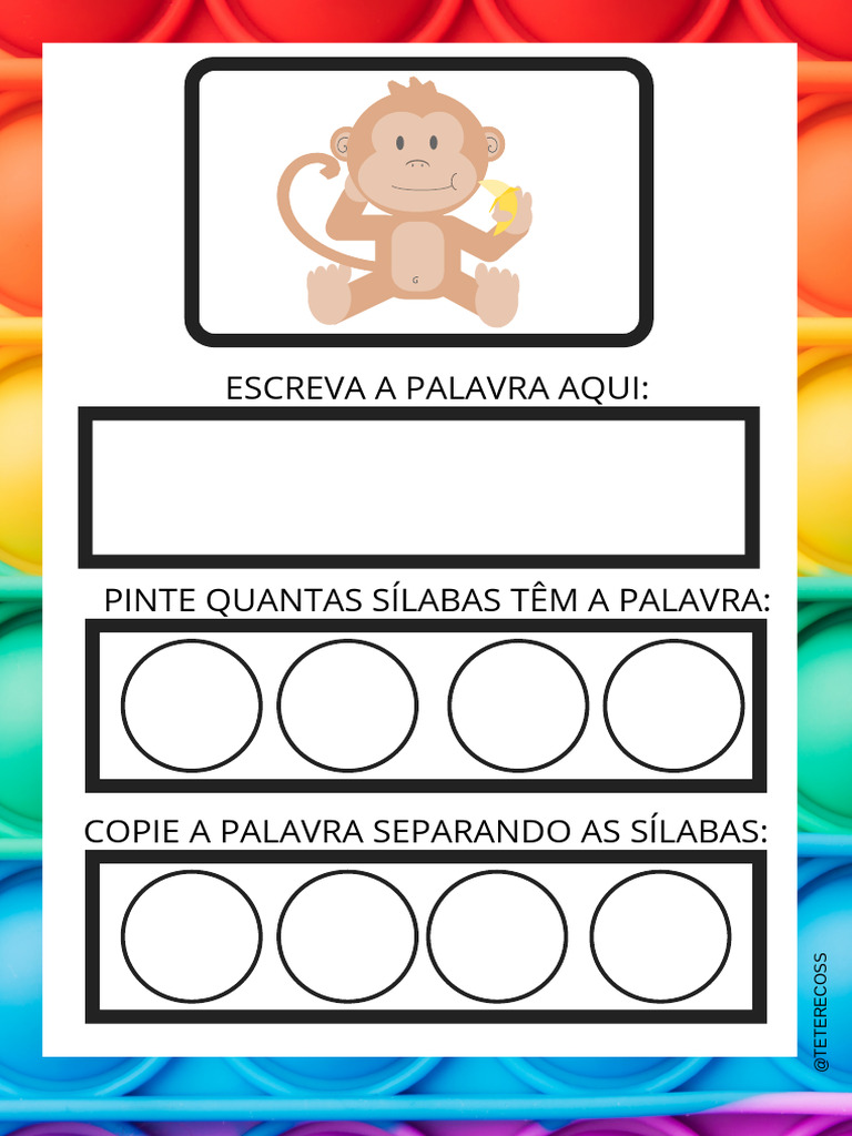 Quantas Silabas Tem A Palavra | PDF | Sílaba