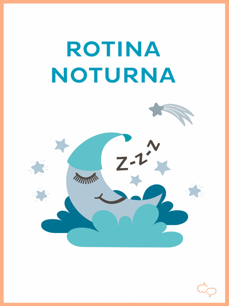 Prancha Comunicação Alternativa Rotina Noturna Menino TEA | PDF