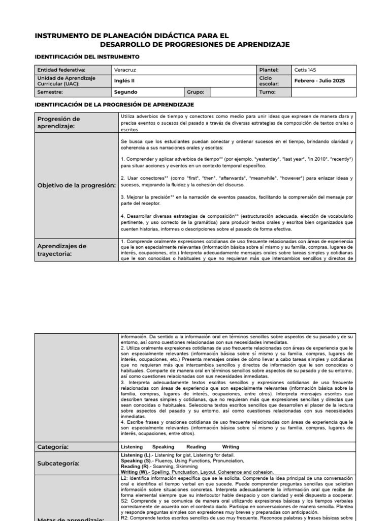 Progresión 9 - CETIS 145 | PDF | Aprendizaje | Evaluación