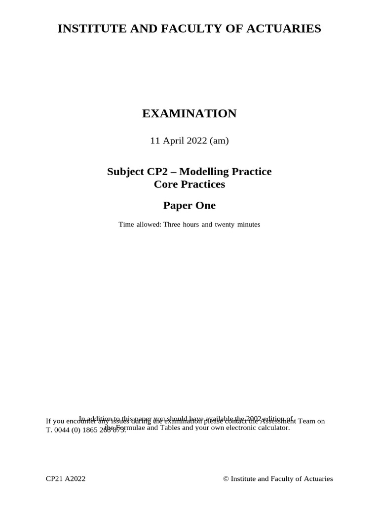 CP2-1 April22 EXAM Clean Proof | PDF | Mortgages | Interest