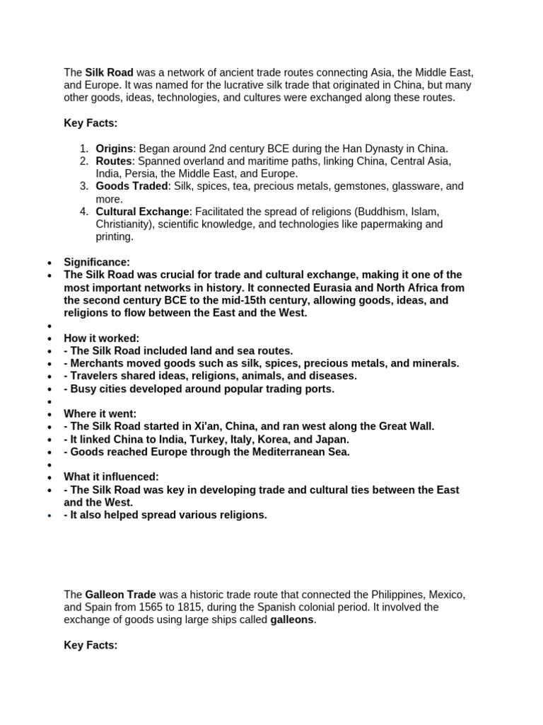 Ancient Trade Routes and Economic Systems | PDF | Keynesian Economics ...