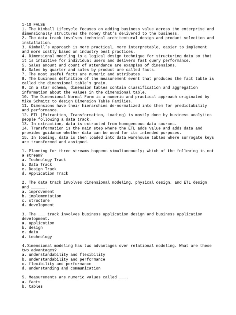 Midterm Exam - Database | PDF | Data Warehouse | Data Management