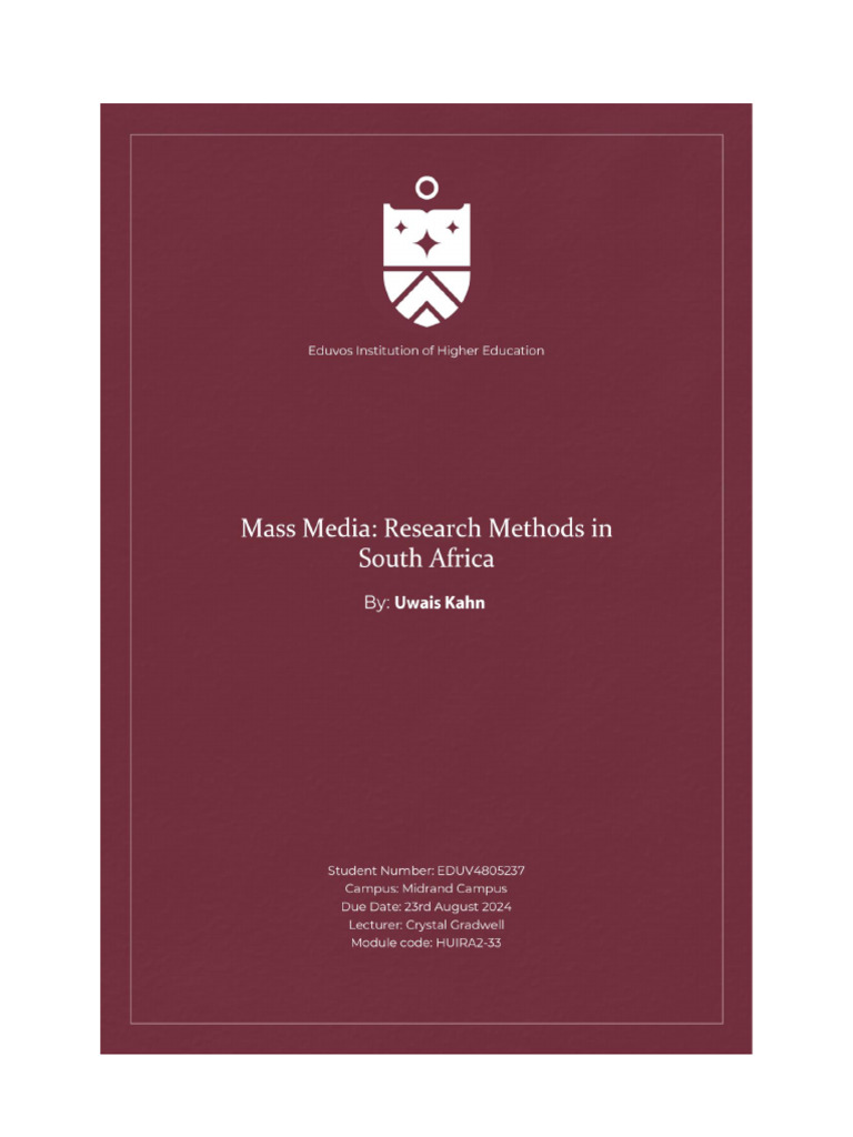 Introduction To Research Assignment | PDF | Methodology | Quantitative Research