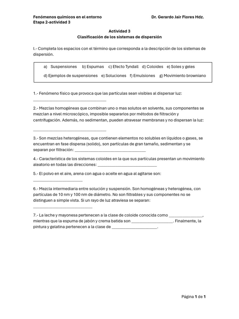 Actividad 3 Etapa 2 FQE 2024 | PDF