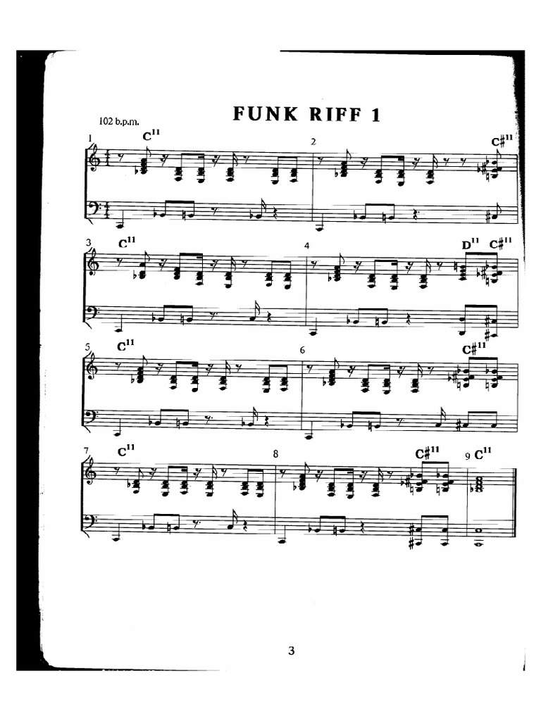 Funk Riff 1 | PDF