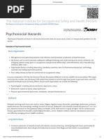 NIOSH Types of Workplace Violence | PDF