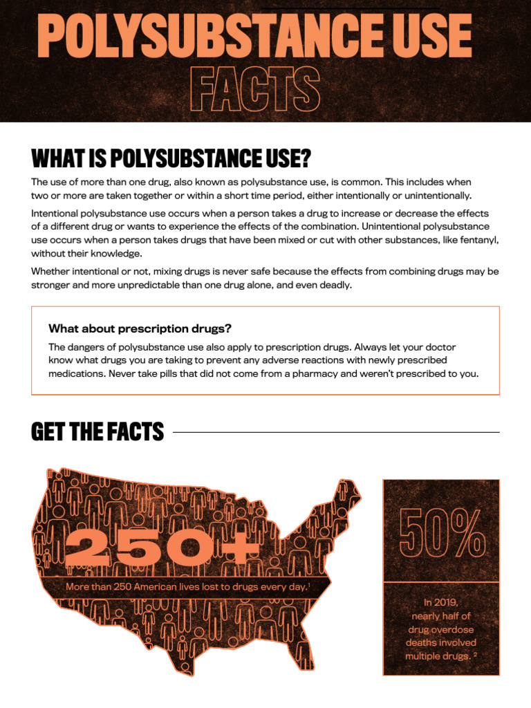 Polysubstance Use Fact Sheet - 508 | PDF | Fentanyl | Drug Overdose