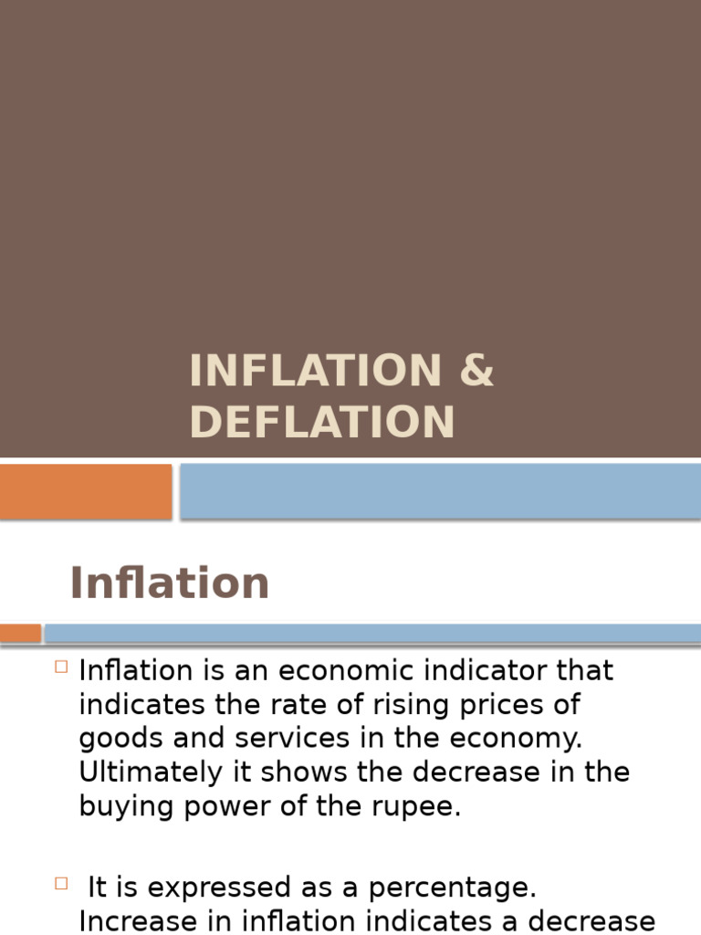 24. Inflation & Deflation | PDF | Inflation | Deflation