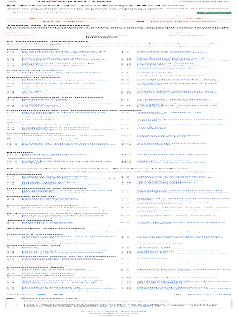 El Tutorial de JavaScript Moderno | PDF | Script Java | Lenguaje de ... El Tutorial de JavaScript Moderno | PDF | Script Java | Lenguaje de ...