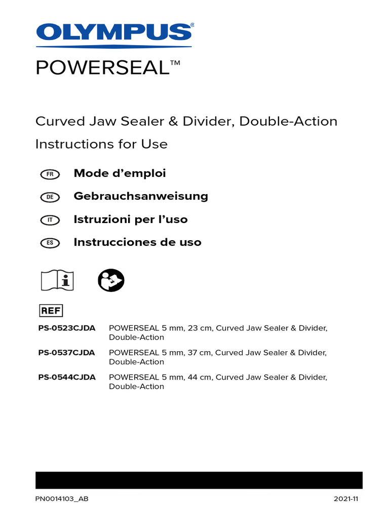 IFU_Powerseal_EN | PDF | Implant (Medicine) | Medical Specialties