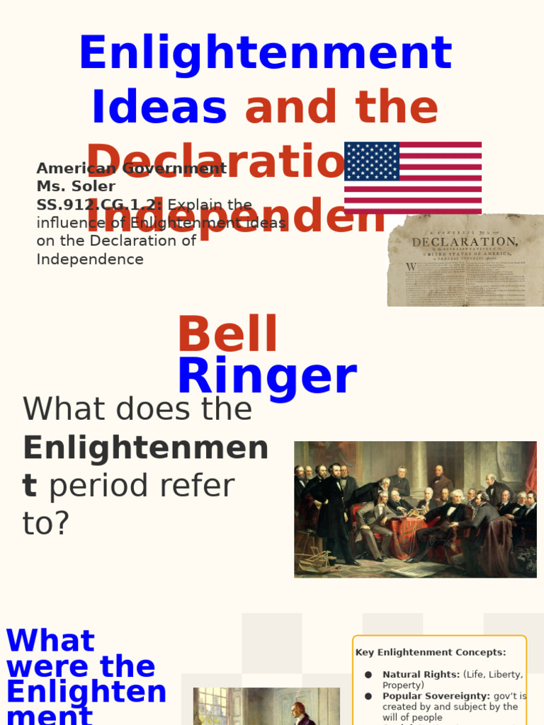 Enlightenment Influence on Independence | PDF | Age Of Enlightenment ...