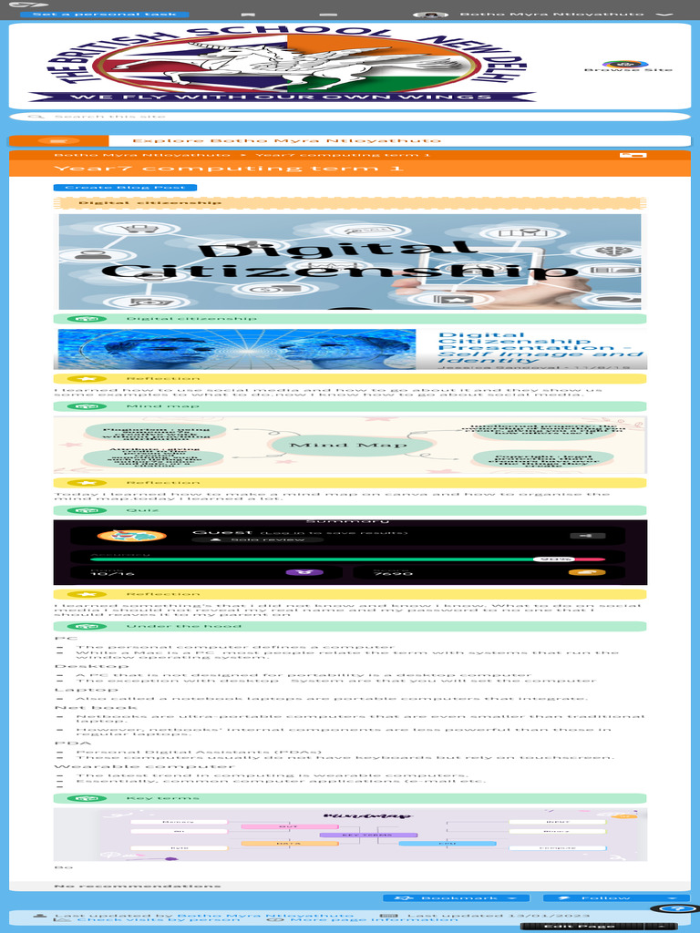 Year7 Computing Term 1 - The British School | PDF