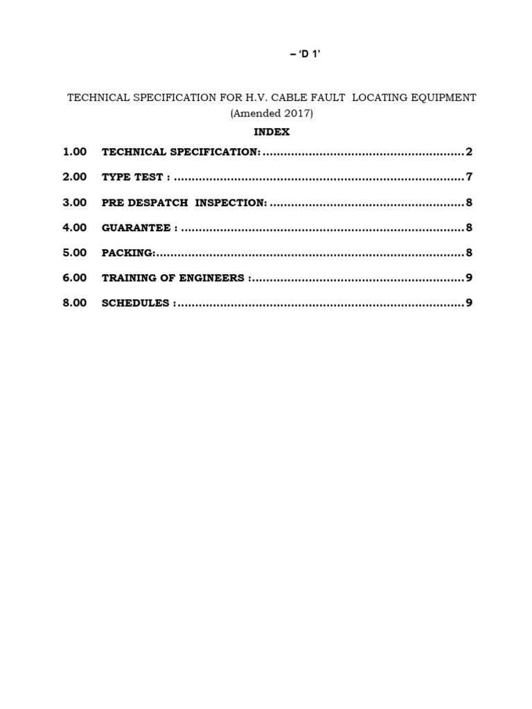 HTLV Cablefault Revised As Per SE TQA dtd.16.02.2017 | PDF | Power ...