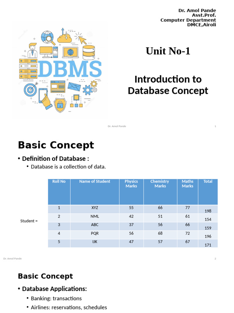 Database Concepts Overview | PDF | Databases | Database Schema