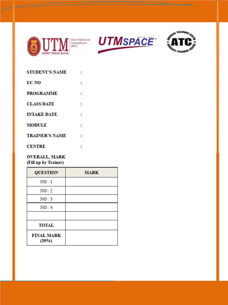 Student Assessment Record Form | PDF