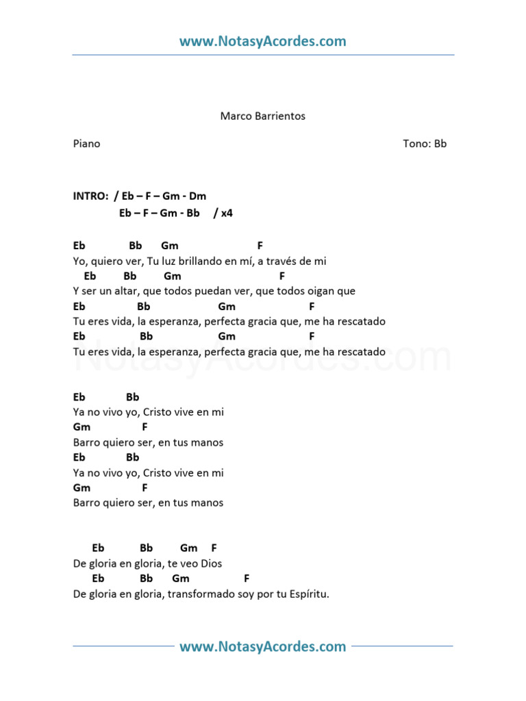 De Gloria en Gloria Marco Barrientos | PDF