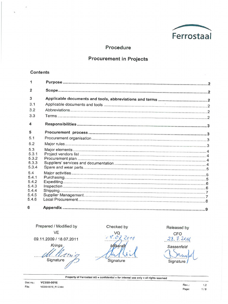 Procurement in Projects | PDF