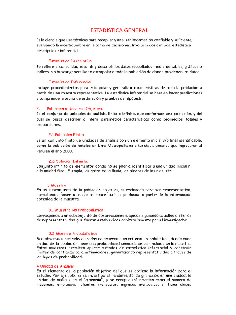 estadistica - Documentos de Google | PDF | Estadísticas | Metodología de encuesta
