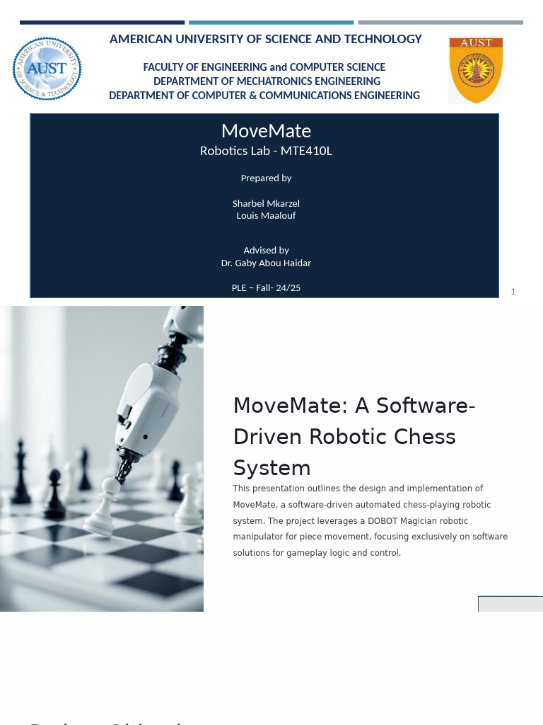 MoveMate A Software Driven Robotic Chess System | PDF | Robotics | Automation