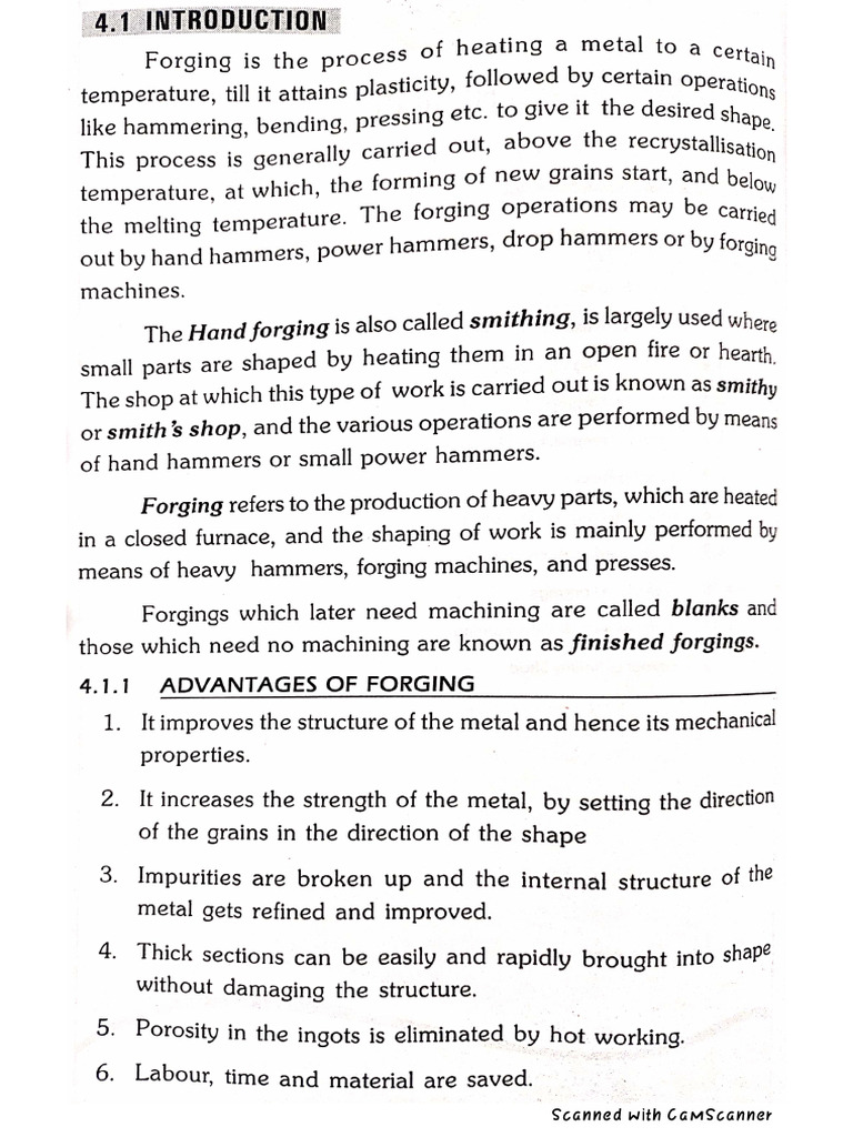 Chapter-4 Forging | PDF