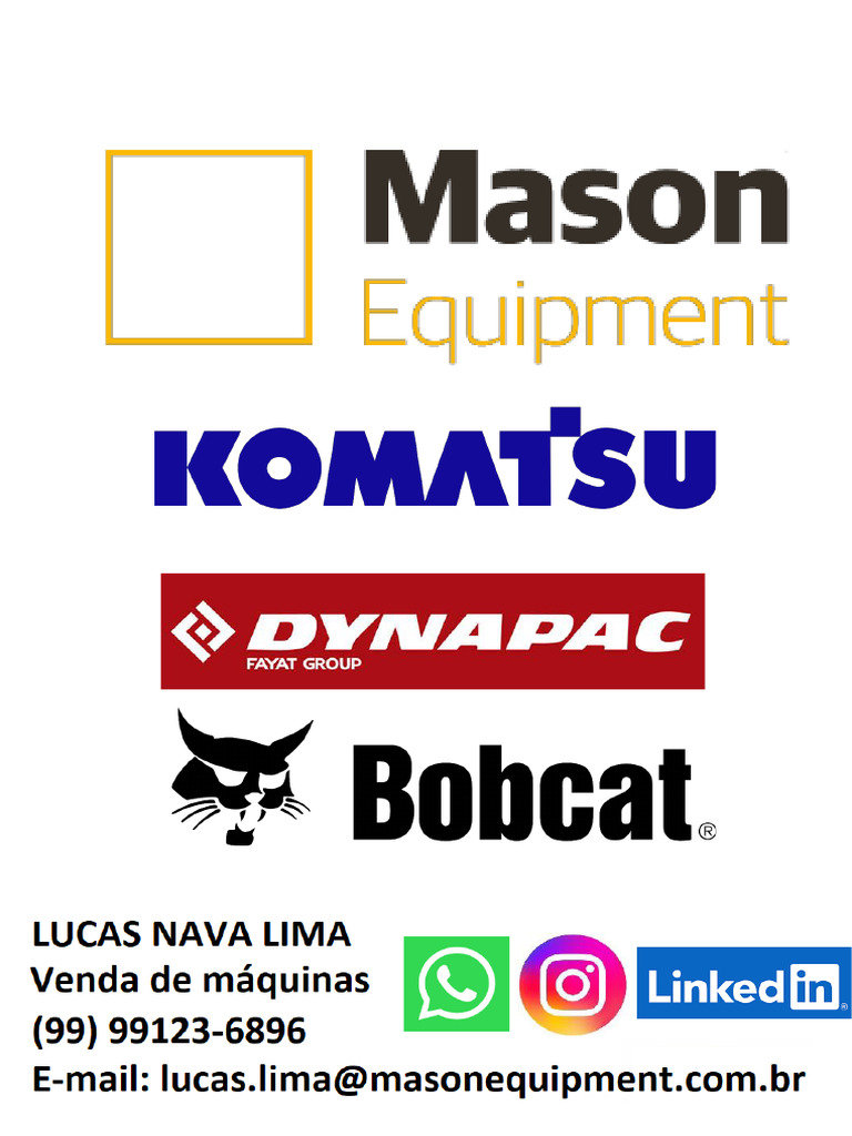 Catálogo - Komatsu - Dynapac - Bobcat - Mason - Lucas Nava | PDF ...
